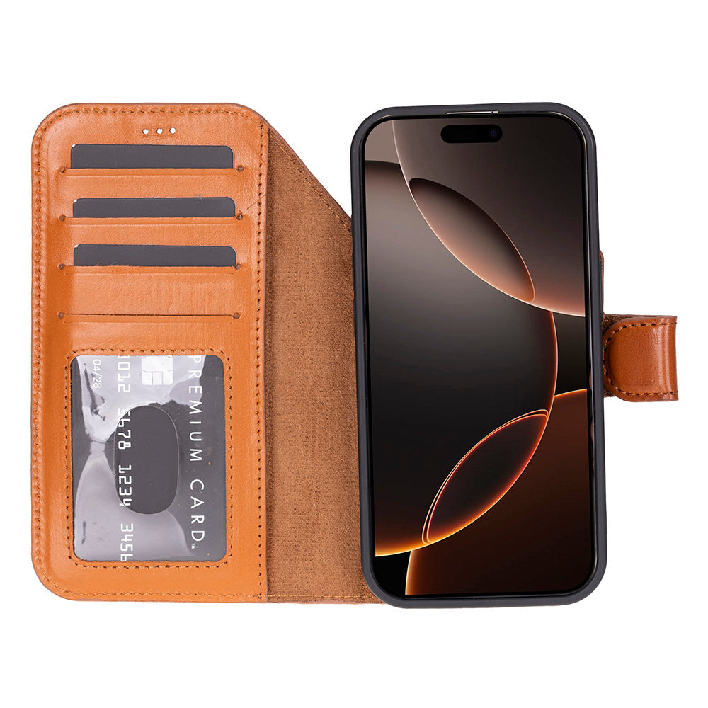 Magic iPhone 17 Pro Leather Detachable Wallet Case – BloominBag